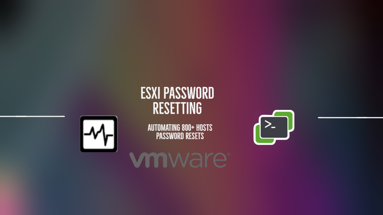Automated password resetting for ESXi Hosts · Stuff About Cloud